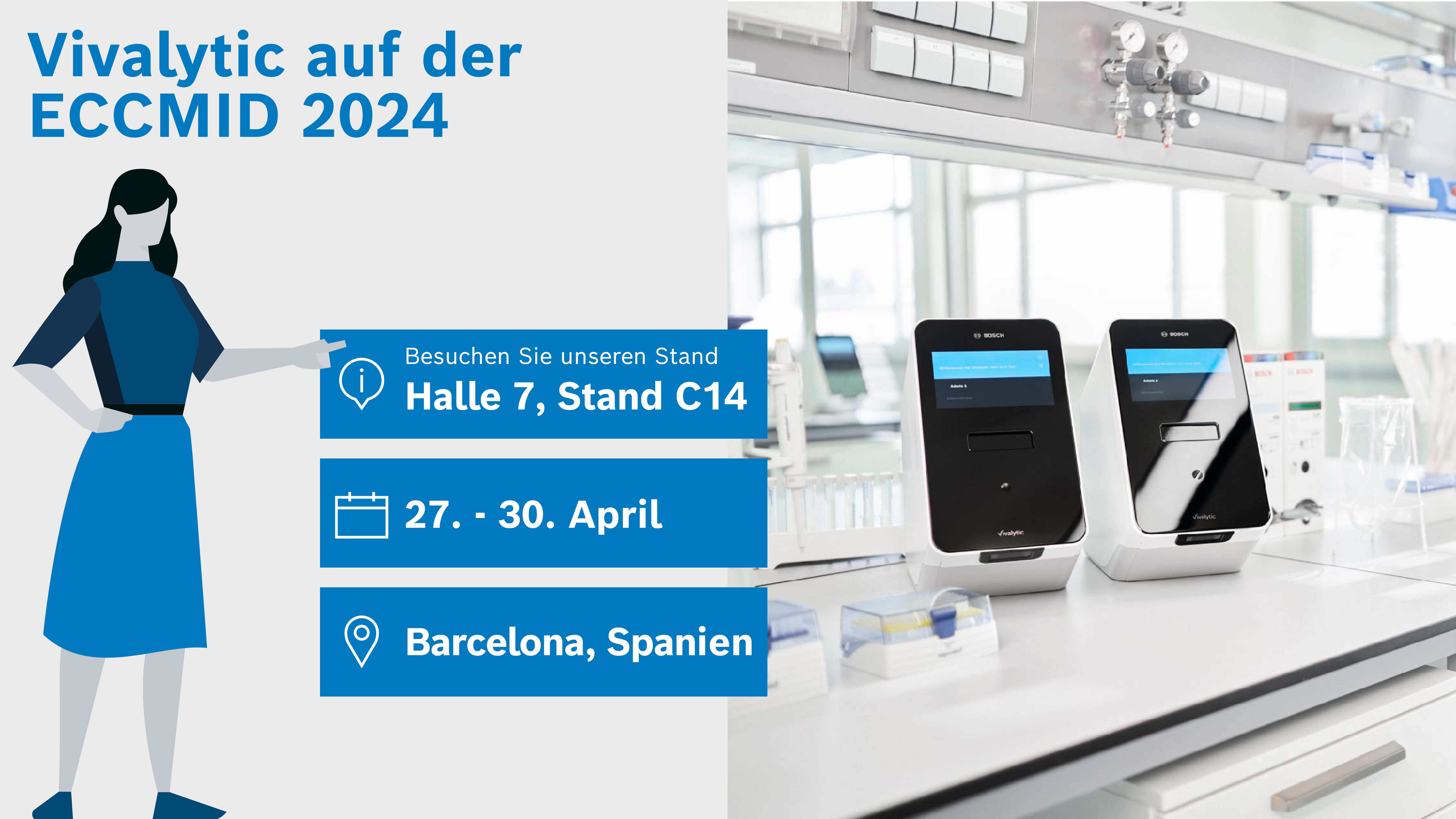 Vivalytic wird auf der diesjährigen ECCMID-Messe in ECCMID präsentiert ...